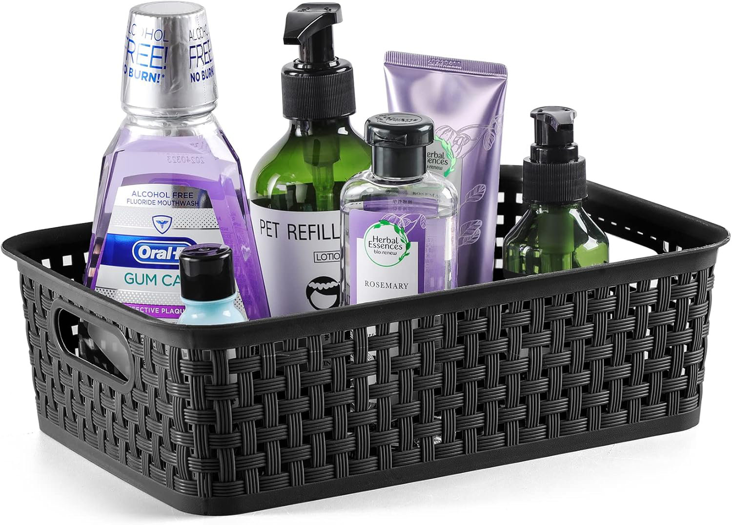 Anadea [ 12 Pack ] Plastic Storage Baskets - Small Pantry Organization ...